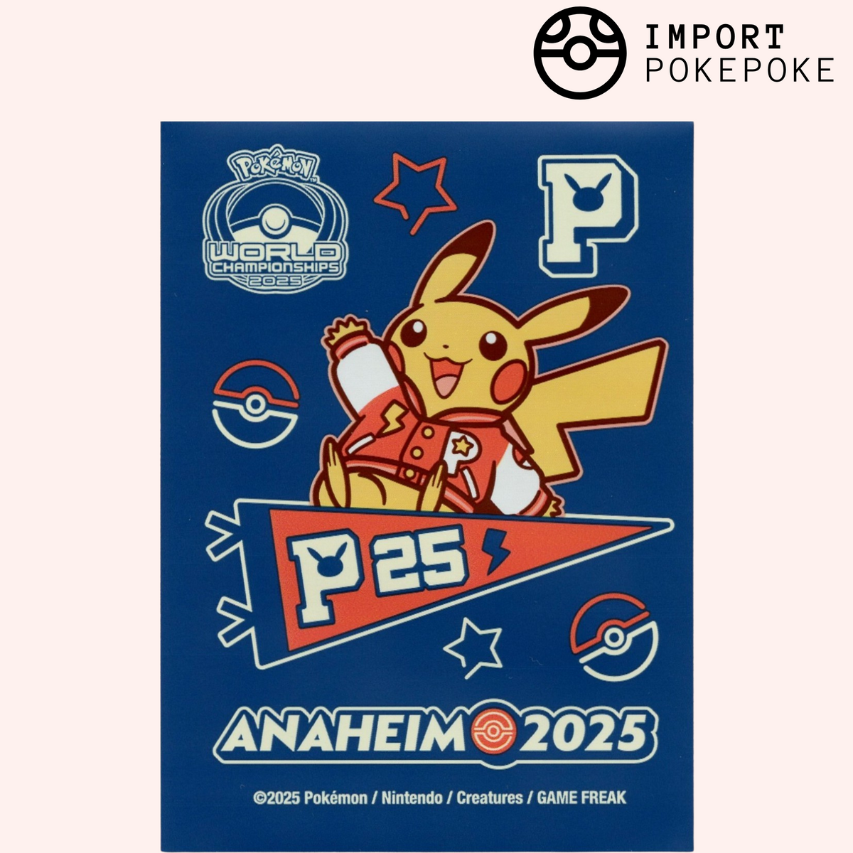 Sleeves Pikachu - Varsity - Anaheim World Championships 2025 – Hikaru